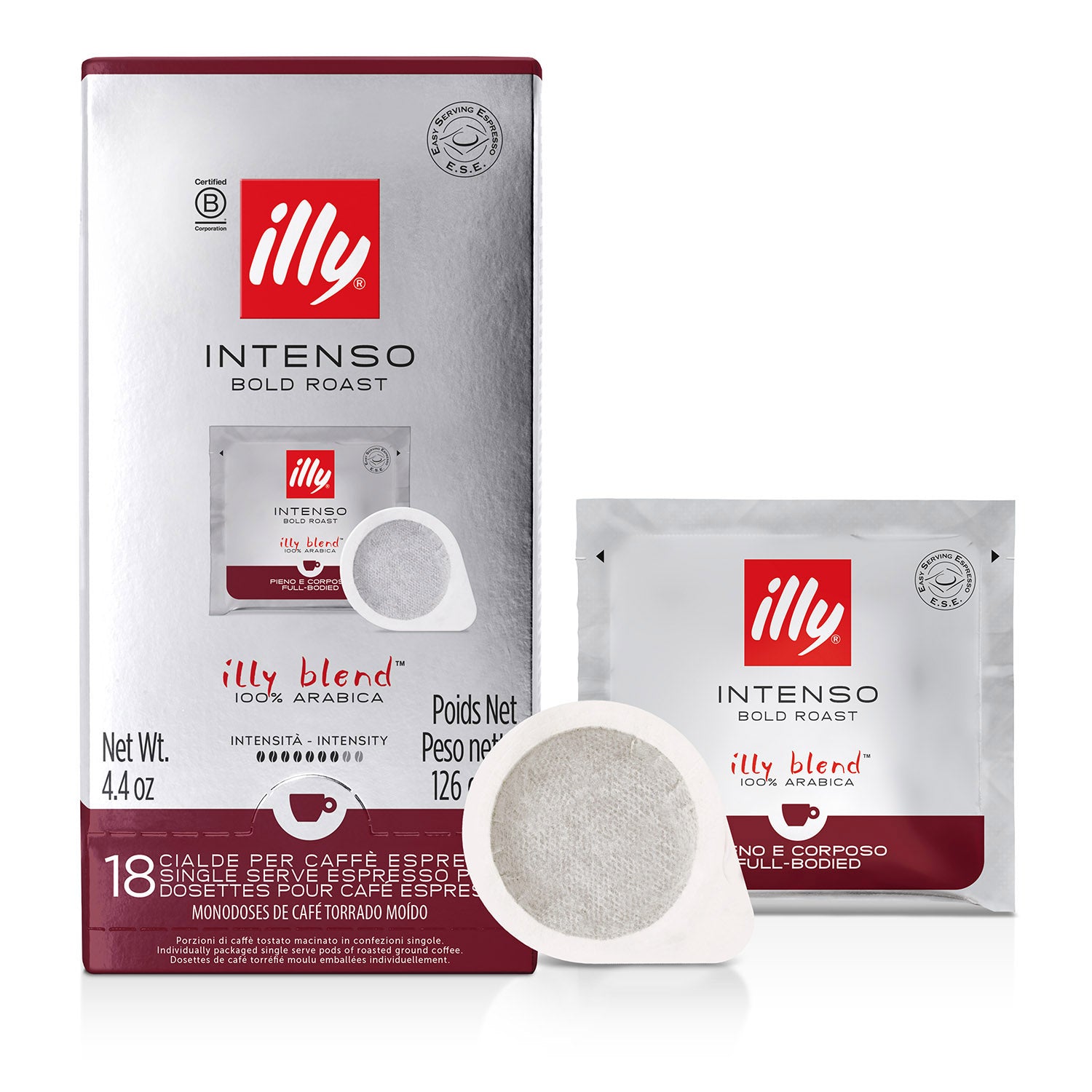 illy E.S.E. servings INTENSO - 18 koffiepads – Espressissimo
